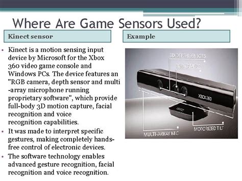 Sensors Used In Games By Wusqa Waqar What