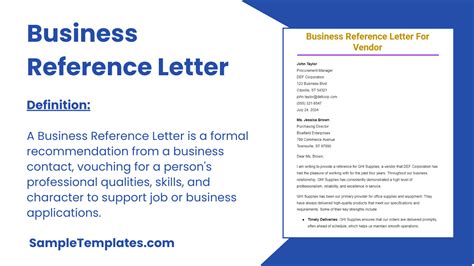 Business Reference Letter Format