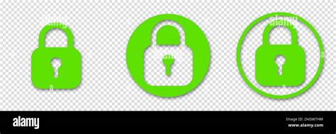 Set Of Lock Icons Padlock Icon Safety Protect Symbols Padlock Closed Symbols Sign Of Locked