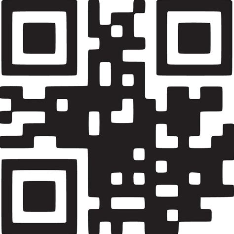 A Close Up View Of A Qr Code With Black Squares On A White Background