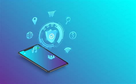 Smartphone Concept Technology Data Protection Using Apps On The