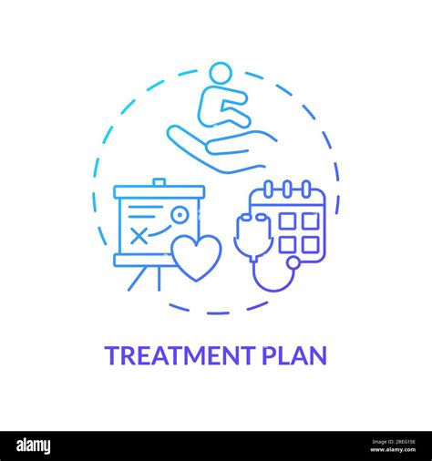 Treatment Plan Blue Gradient Concept Icon Stock Vector Image And Art Alamy
