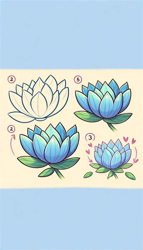 How To Draw A Lotus Flower Adding Petals Lotus Flower Drawing Lotus