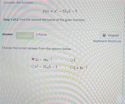 Solved Consider The Function F X X X Step Of Chegg