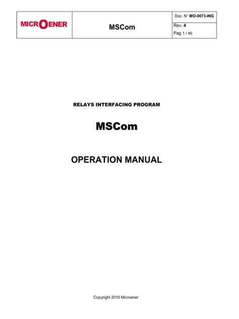 Mscom Manual Pdf