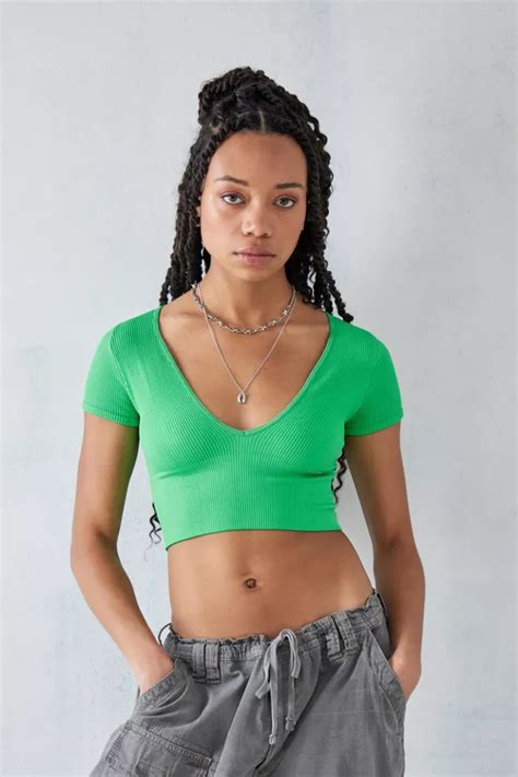 Uo Recycled Josie Cap Sleeve Top Urban Outfitters