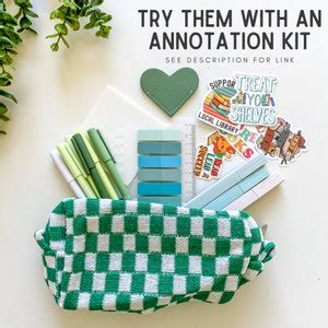 Color Transparent Sticky Notes For Annotation Tabs Or Book Annotating Great For Book Lover