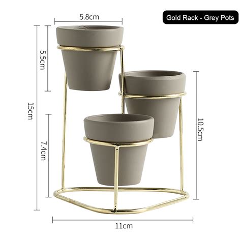 ดอกไม้โลหะยืน Rack ผู้ถือกระถางต้นไม้ Garden ชั้นวางของในห้องน้ำตกแต่ง