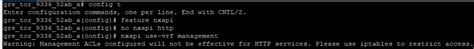 PowerFlex Manager Switch Performance Metrics Are Not Visible Because NXAPI Feature Is Not