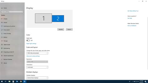 Second Display Monitor Resolution Greyed Out Microsoft Community