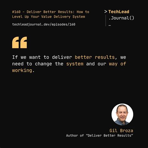 Tech Lead Journal On Linkedin To Consistently Deliver Better Results We Should Prioritize