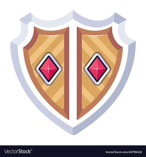 Ancient Shield Royalty Free Vector Image Vectorstock