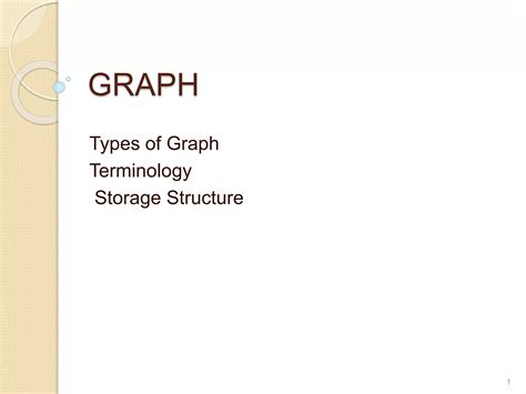 Data Structure Graph Pptx Computing Technology And Computing
