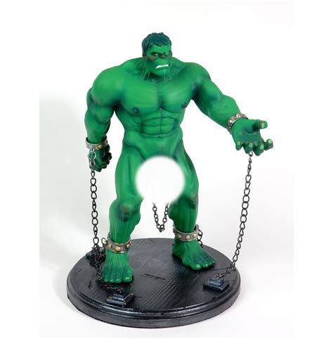 Erotic Sculpture Of A Captive Hulk Ooak Sexy Superhero Figurine Anatomically Correct With 3