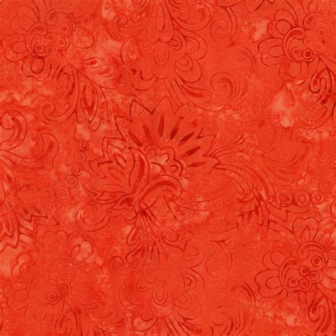 3284 001 Malam Batiks V Jacobian Light Orange Batik Fabric Rjr