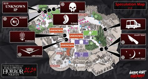 Halloween Horror Nights Hollywood Map 2025 Ally Lulita