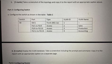 Solved Part 1 Creating Topology A Create The Network
