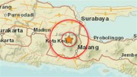Gempa Guncang Jatim Senin 16 Mei 2022 Guncangan Di Darat Info BMKG Magnitudo Dan Titik Lokasi