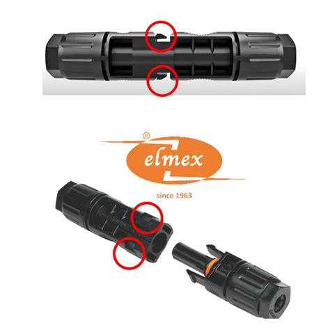 Locking Solar Pv Connector Elmex • Elkay Timers And Switches Uk