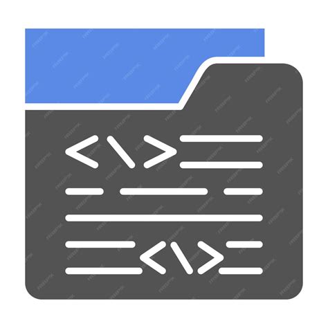 Premium Vector Vector Design Coding Folder Icon Style