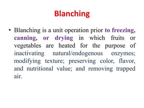 Blanching Ppt