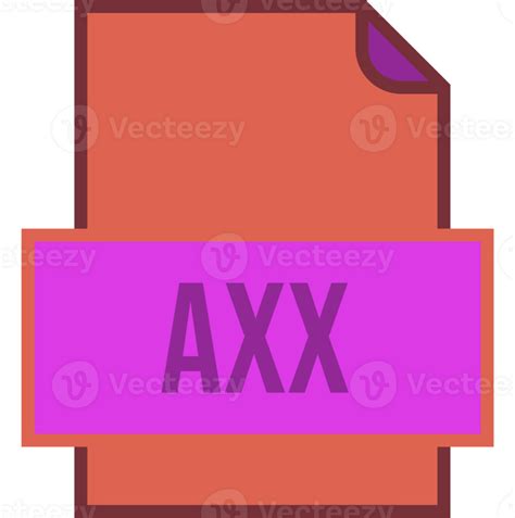 Axx File Icon Fill And Outline Crisp Corners 66497717 Png