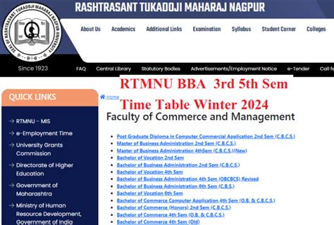 Rtmnu Result Winter 2024 Ba Bcom Bsc Ma Mcom Msc Bba Bcca Mba