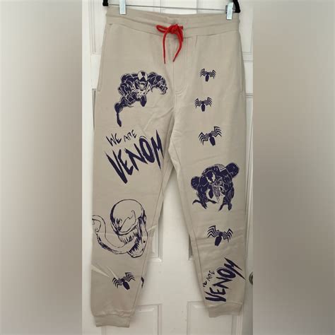 Rare Venom Marvel Sweatpants Medium Gem