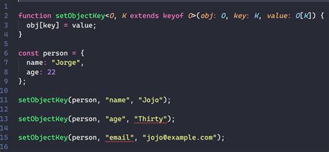 fun practice using generics to restrict function arguments based on other function arguments