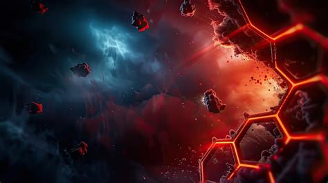 Hexagon Background For Commercial Premium Ai Generated Image