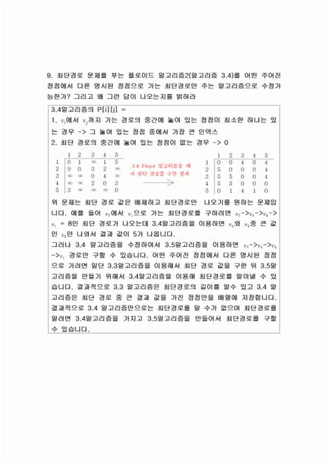 3장 연습문제 알고리즘 Foundation Of Algorithms Using C Pseudocode 도경구 7문제