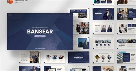 Шаблон Powerpoint для годового отчета Шаблоны презентаций Включая учет и годовой Envato