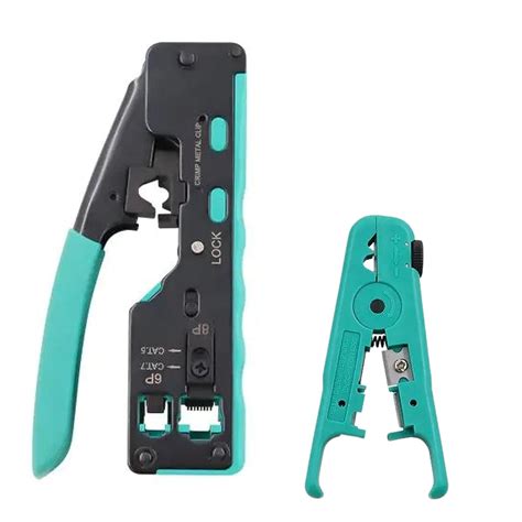 XIKKART Crimping Tool RJ Crimp Tool Kit Ethernet Crimper Cat Cat E Cat Cat A Cat Crimping