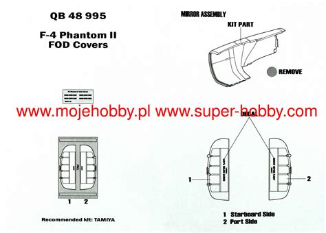 F 4 Phantom Ii Fod Covers Tamiya Quickboost 48995