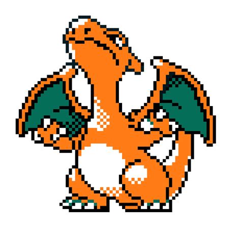 Minecraft Pokemon Yellow Charmeleon Charizard Pixel Art Png Images