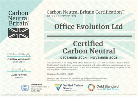 Carbonneutralbritain Office Evolution Ltd
