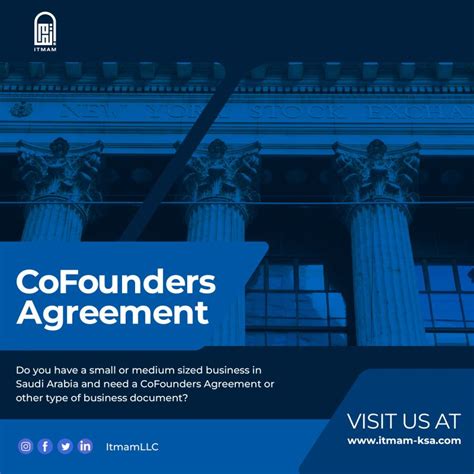 Do You Have A Small Or Medium Sized Business In Saudi Arabia And Need A Cofounders Agreement Or