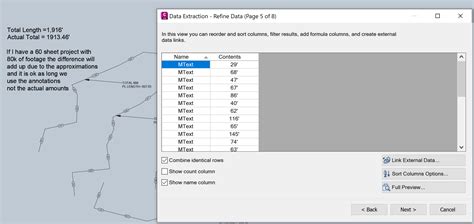 solved total amount from the line and curve labels in civil 3d
