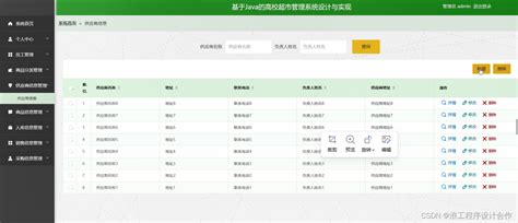 基于java的高校超市管理系统 Springboot【毕设】 Csdn博客