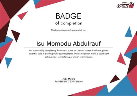 Ai Artificialintelligence Crewai Deeplearning Aiagents Cybersecurity Isu Momodu Abdulrauf