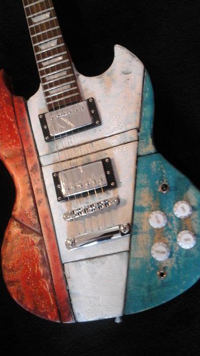 Mika Custom Art Guitars Mika Custom Barn Wood Guitar Catawiki