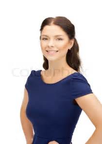Lyse Billede Af Glade Og Smilende Kvinde Stock Foto Colourbox