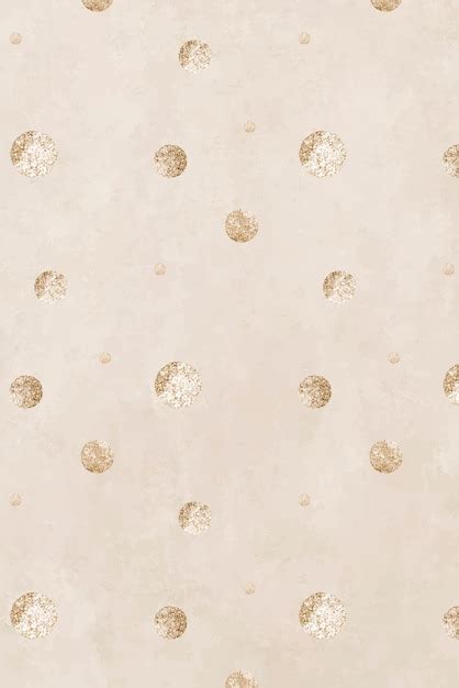 Motif En Pointillé Or Sans Soudure Sur Un Vecteur De Fond Beige