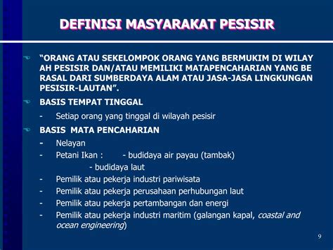 Dasar Dasar Pengelolaan Pesisir Dan Laut Ppt