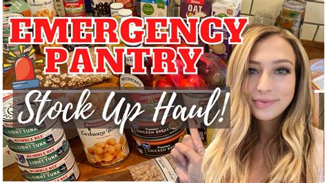 Emergency Food Stock Up Food Shortages Prepper Inflation Youtube