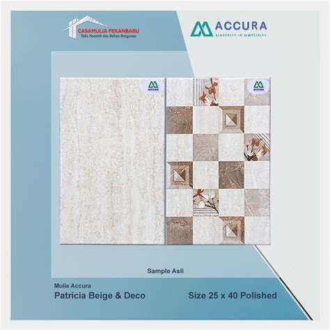 Jual Keramik Dinding Kilat Mulia Accura 25x40 Patricia Beige Kw 1
