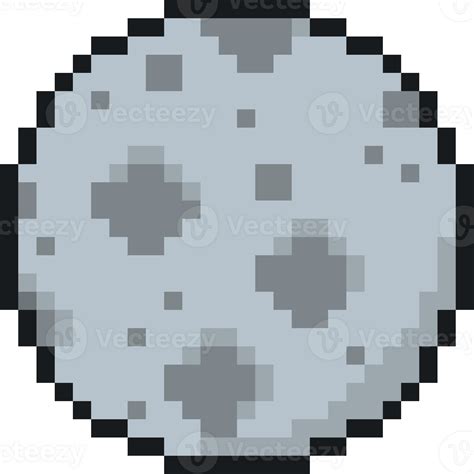 Pixel Moon Moon Icon 8 Bit Moon 59695695 Png