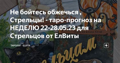 Не бойтесь обжечься Стрельцы таро прогноз на НЕДЕЛЮ 22 280523