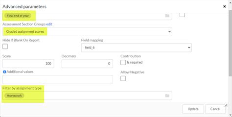 Calculating An Average Per Assignment Type In Subject Specifications