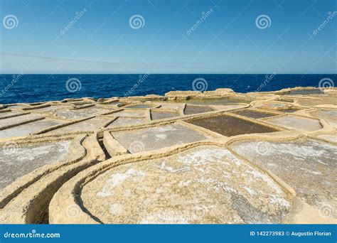 Malta Gozo Salt Pans Stock Image Image Of European 142273983